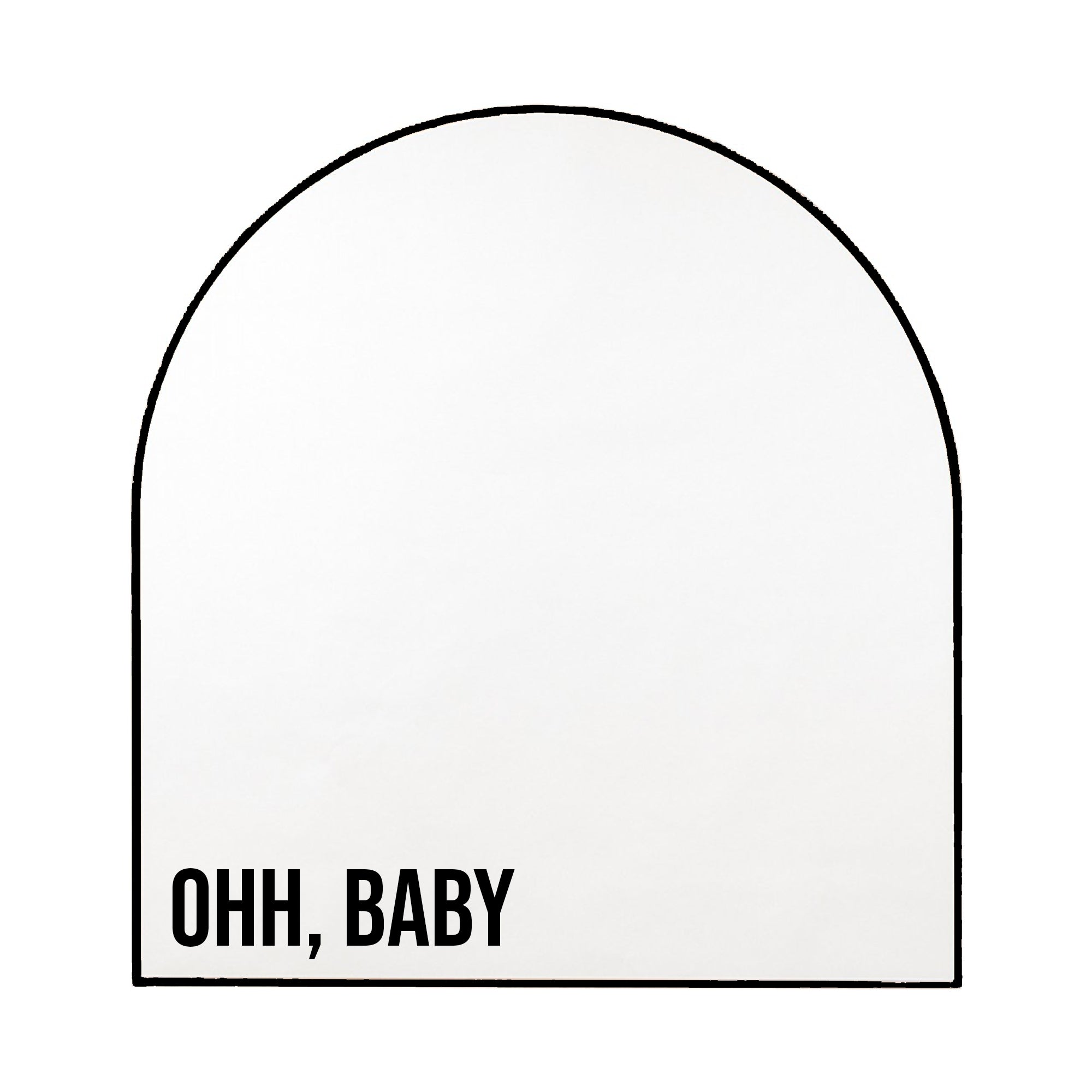 OHH, BABY Vinyl Sticker – Essential Pieces